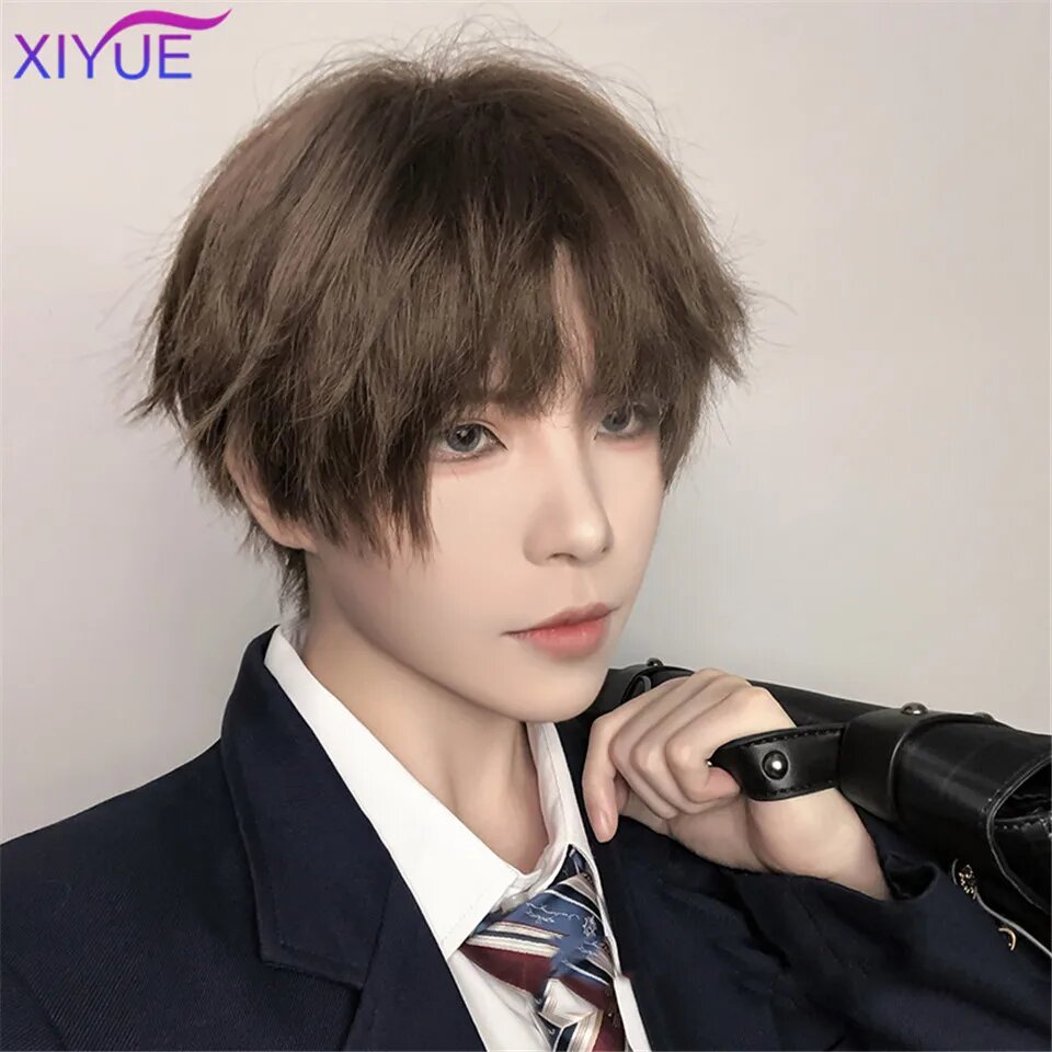 XIYUE короткий светло-коричневый парик