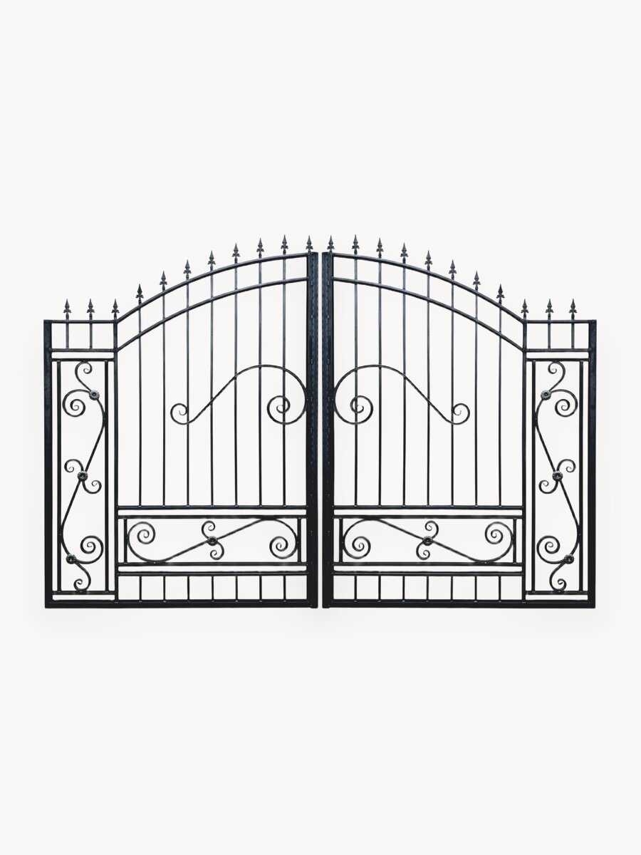 Ворота металлические каркас для забора сварной каркас полотен без петель, готовые створки для дома и дачи