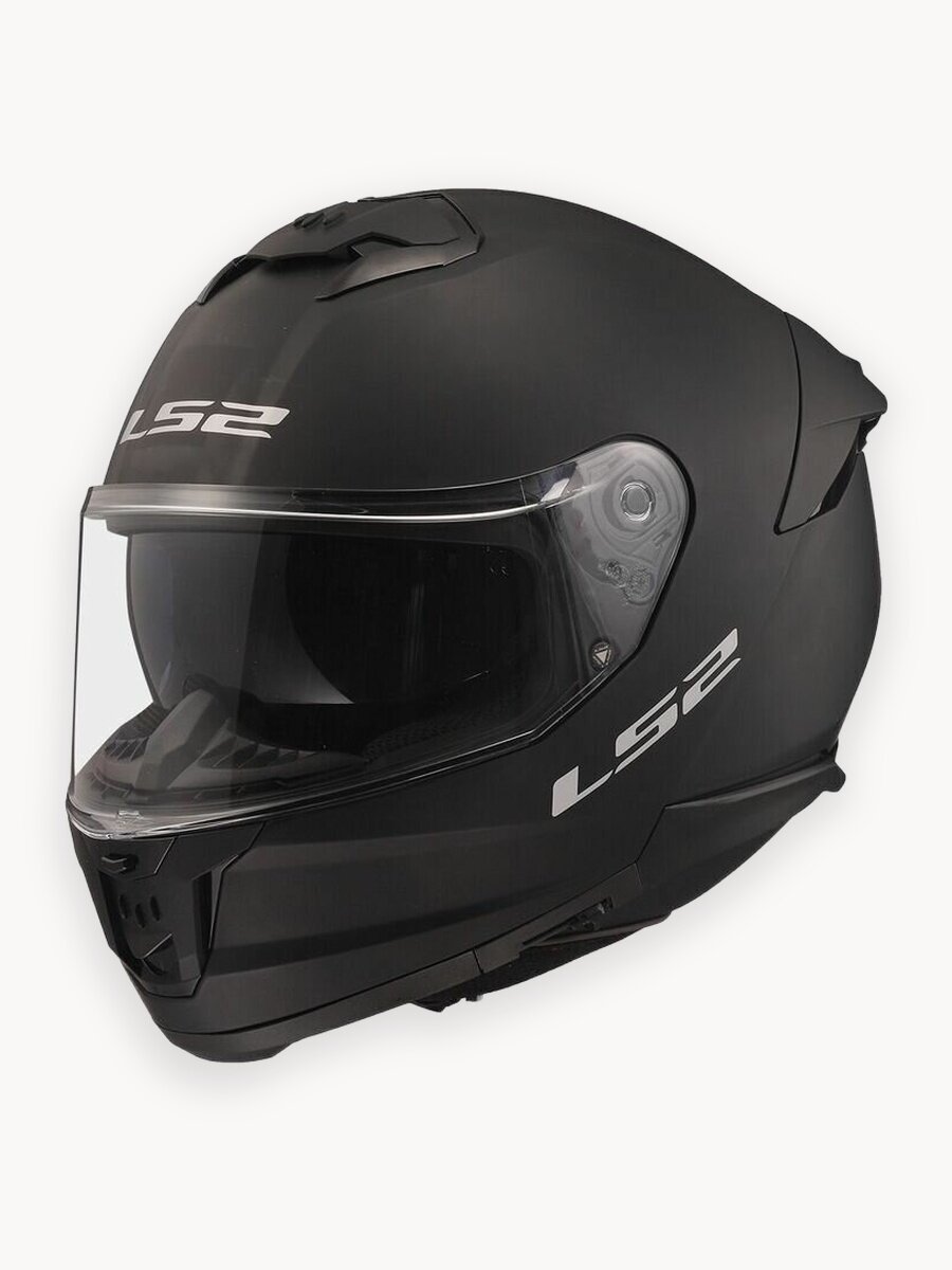 Шлем для мотоцикла ( мотошлем интеграл ) LS2 FF808 STREAM 2 Solid (M, Matt Black)