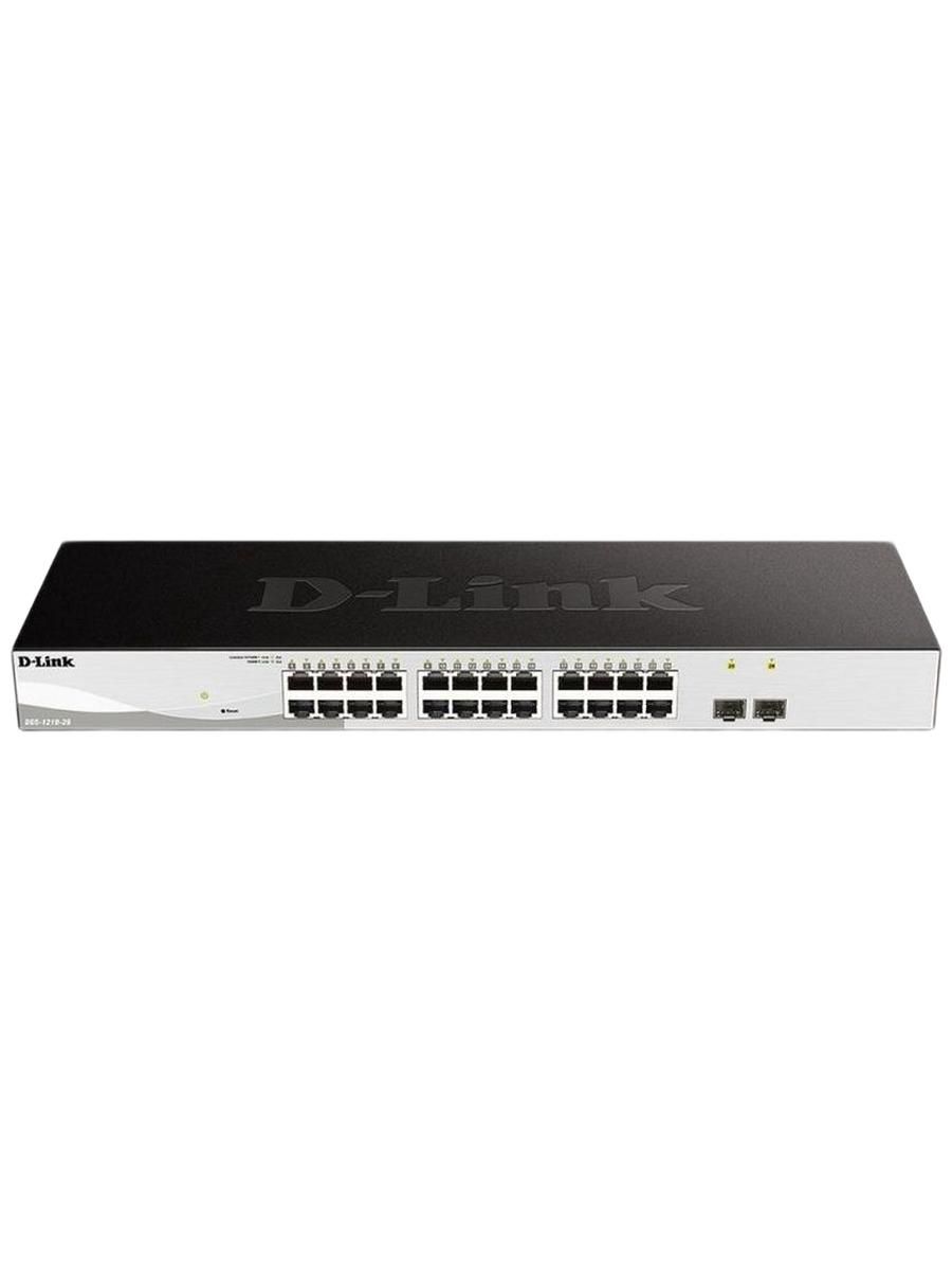 Коммутатор D-Link DGS-1210-26/F3A, RJ-45, 24 порта, 52 Гбит/с, управляемый, черный