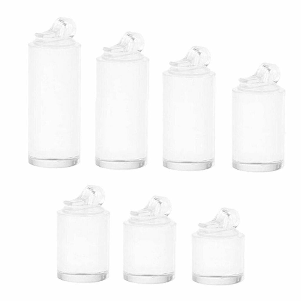 Многофункциональные 7 штук прочные акриловые кольца отображают подставку для ювелирных магазинов и решения для хранения личных коллекций