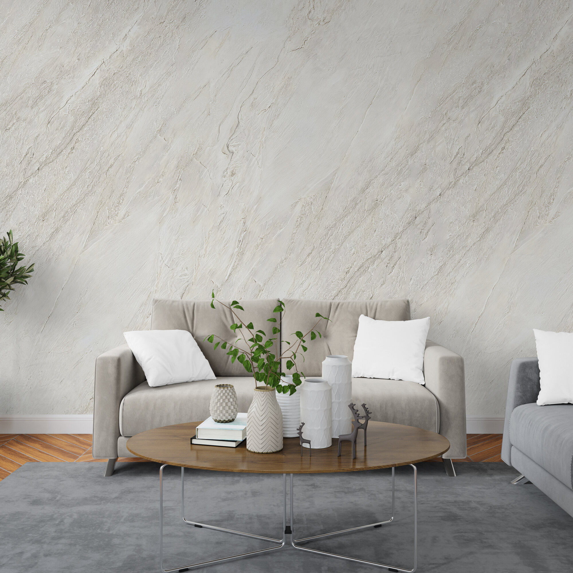 Гибкий мрамор Marmory "Тритон", гладкий, бесшовный, морозостойкий, 142 см x 285 см