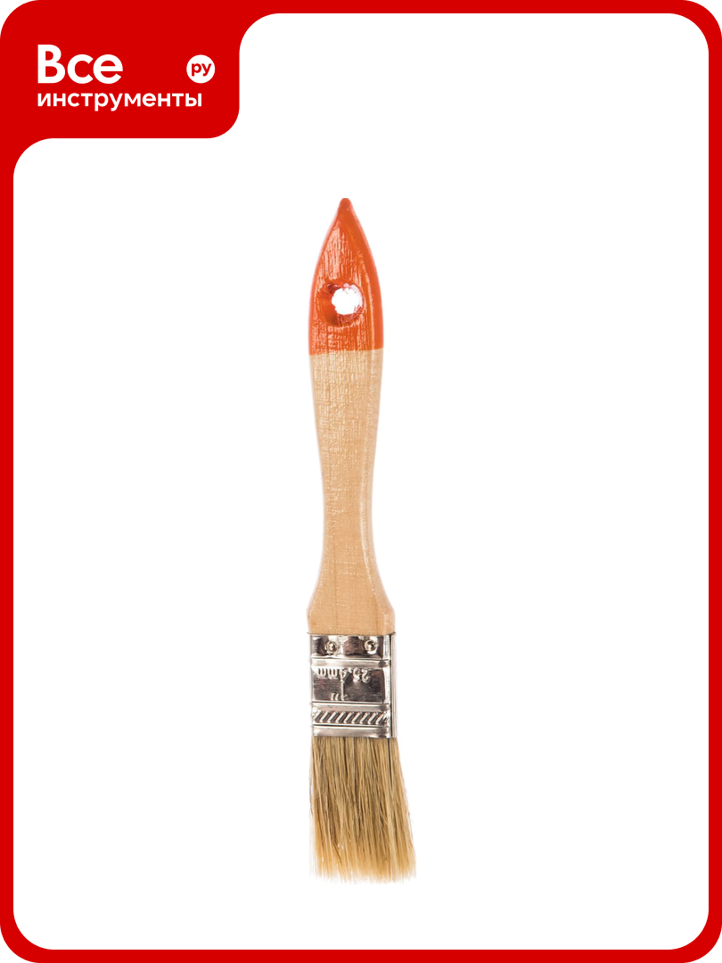 Кисть, 25, 25 мм 1 дюйм натуральная щетина Вихрь стандарт 73/3/4/1, малярных работ, инструмент