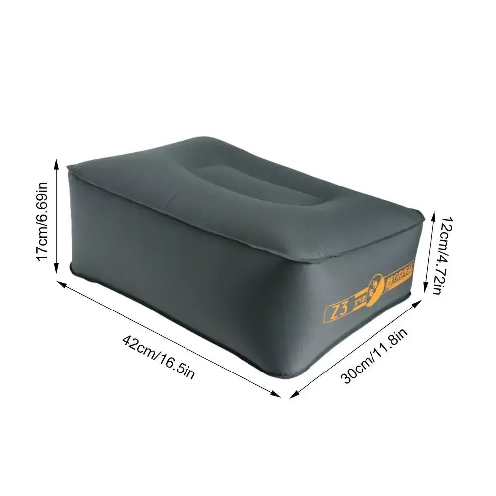 Надувной матрас на переднее сиденье автомобиля для самостоятельного вождения, надувная подкладка для автомобиля, подушка для ног на заднее сиденье, кровать для путешествий, лагеря, 200 кг, Foot Cushion