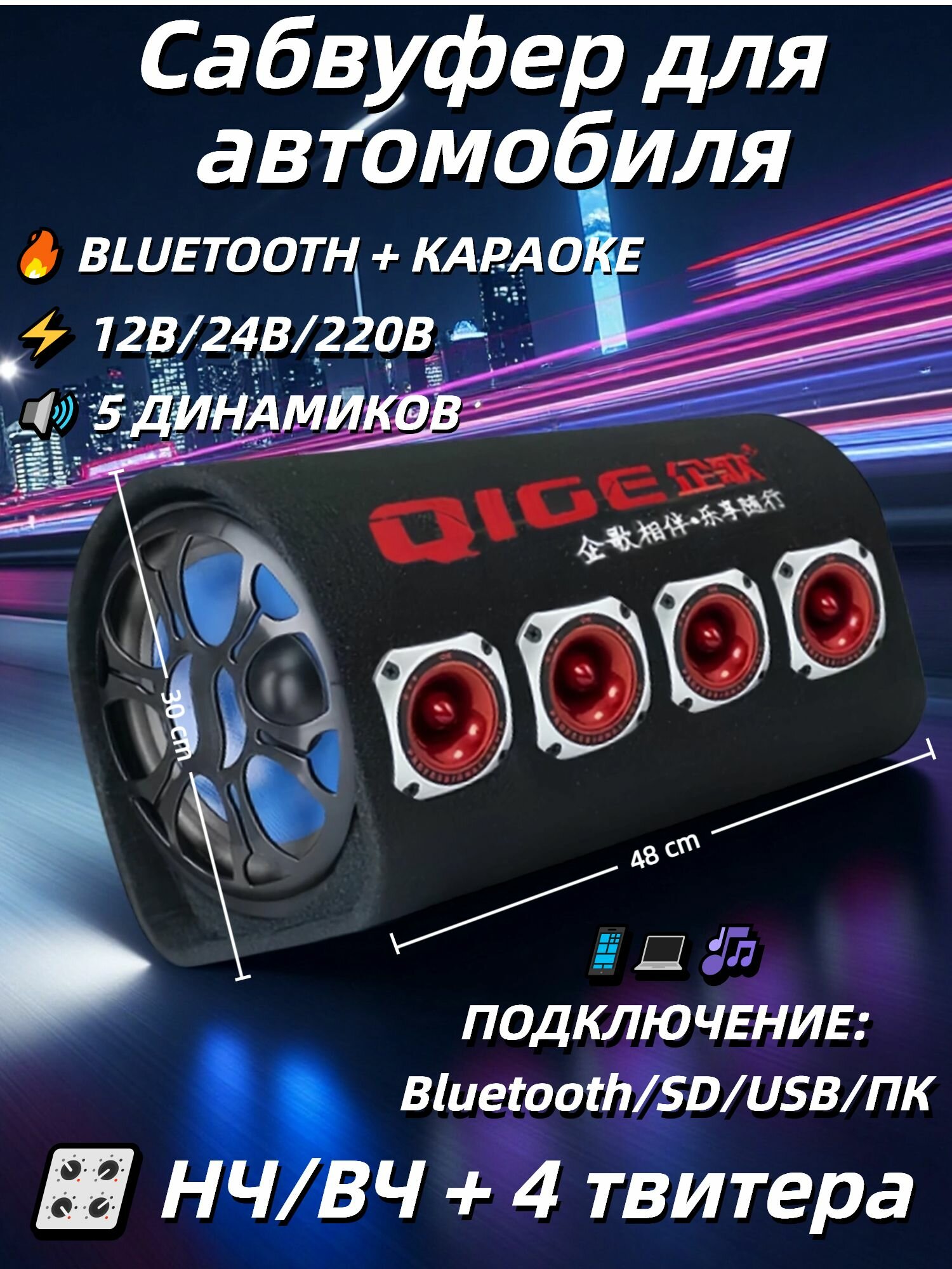 Сабвуфер для автомобиляop