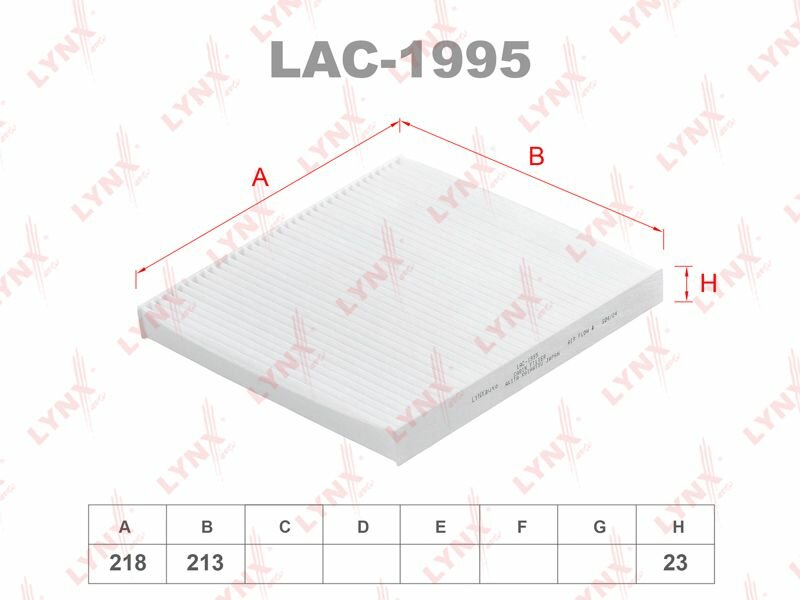 LYNXauto Фильтр салонный FAW Bestune T77 20>