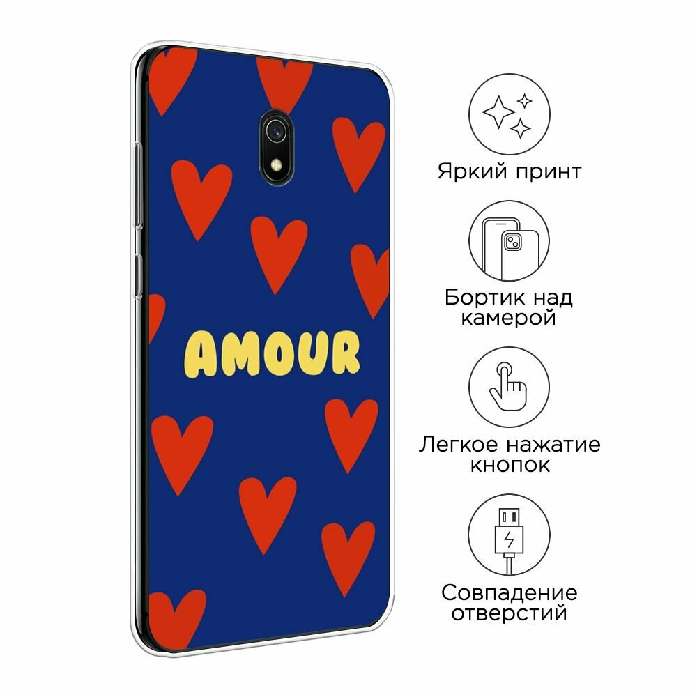 Чехол на Xiaomi Redmi 8A / Сяоми Редми 8А с принтом "Amour art - 14 февраля" — фото 1
