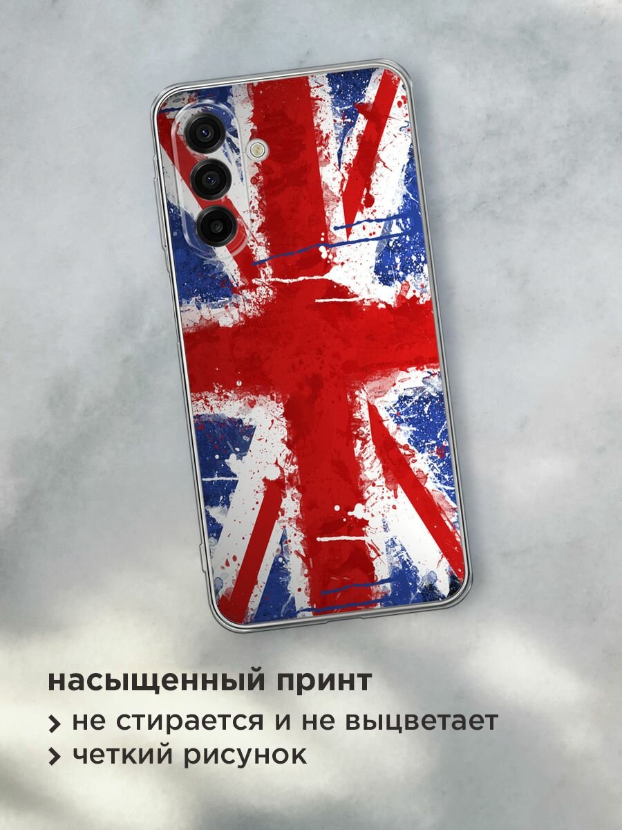Чехол на Samsung Galaxy A17 / Самсунг А17 с принтом "Флаг Великобритании 2" — фото 1