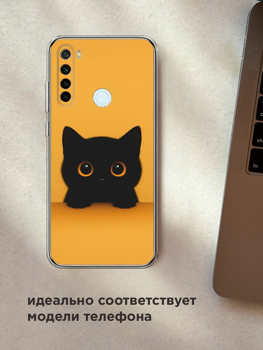 Чехол на Xiaomi Redmi Note 8T / Сяоми Редми Нот 8Т с принтом "Контрастный котик" — фото 1