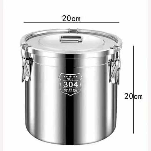 Кадка для засолки, Нержавеющая сталь, 6 л, диаметр 20 см