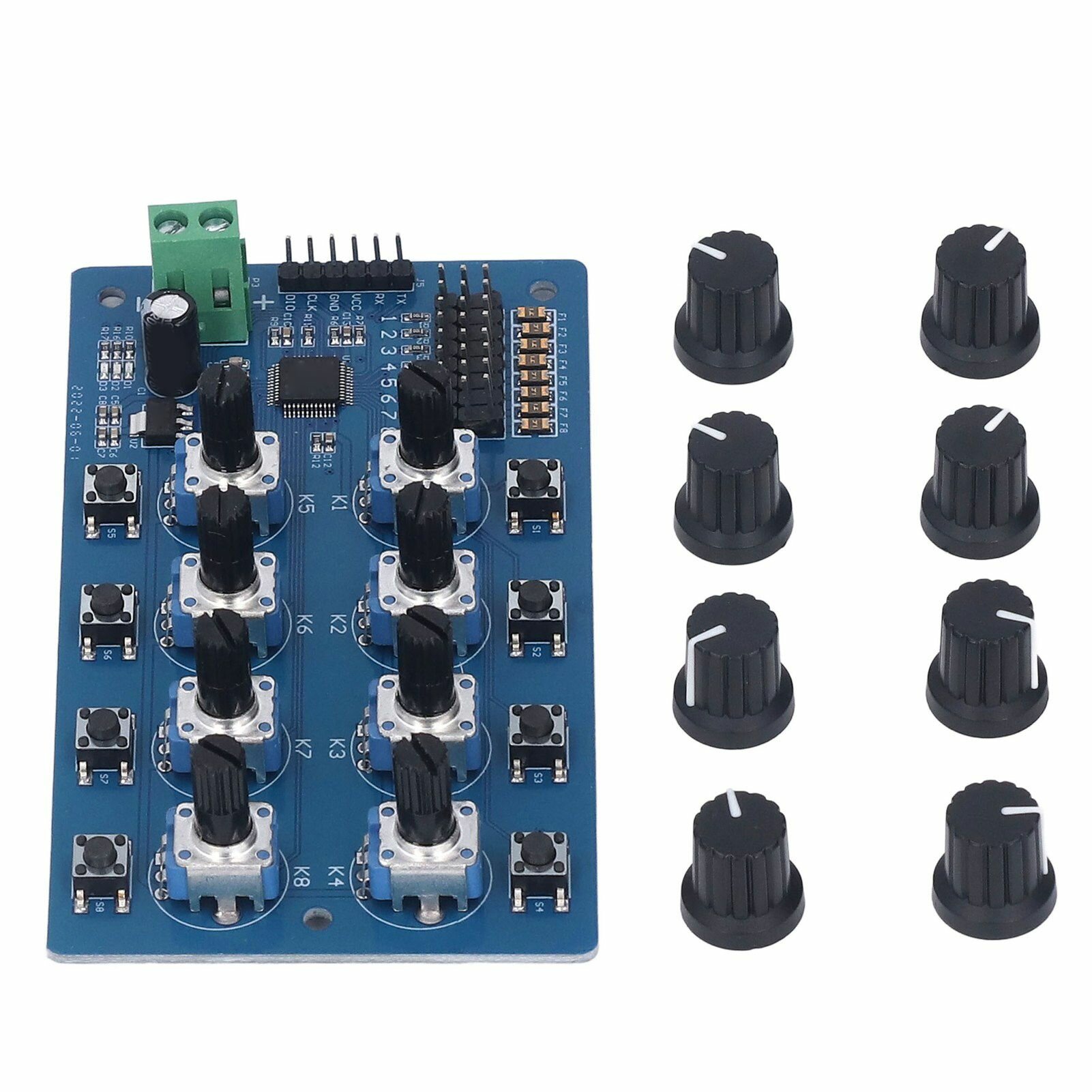 Сервоконтроллер, 8-позиционная точная ручка управления, встроенный контроллер рулевого механизма STM32 со светодиодным индикатором для FUTABA