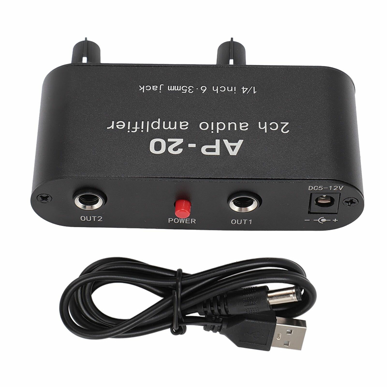 2-канальный усилитель звука, двухканальный сбалансированный по входу и выходу усилитель для наушников HiFi 6,35 мм