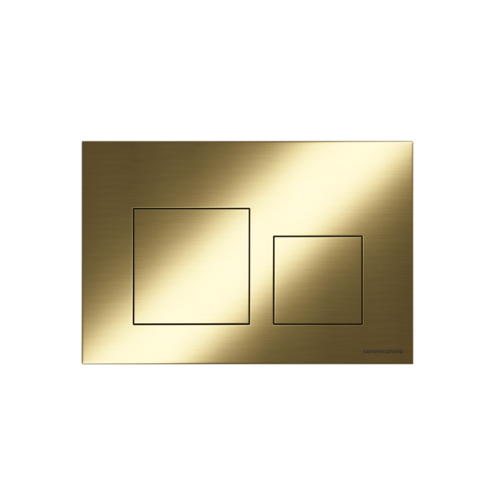 Кнопка смыва Ceramicanova Balance Square CN12-002BG брашированное золото
