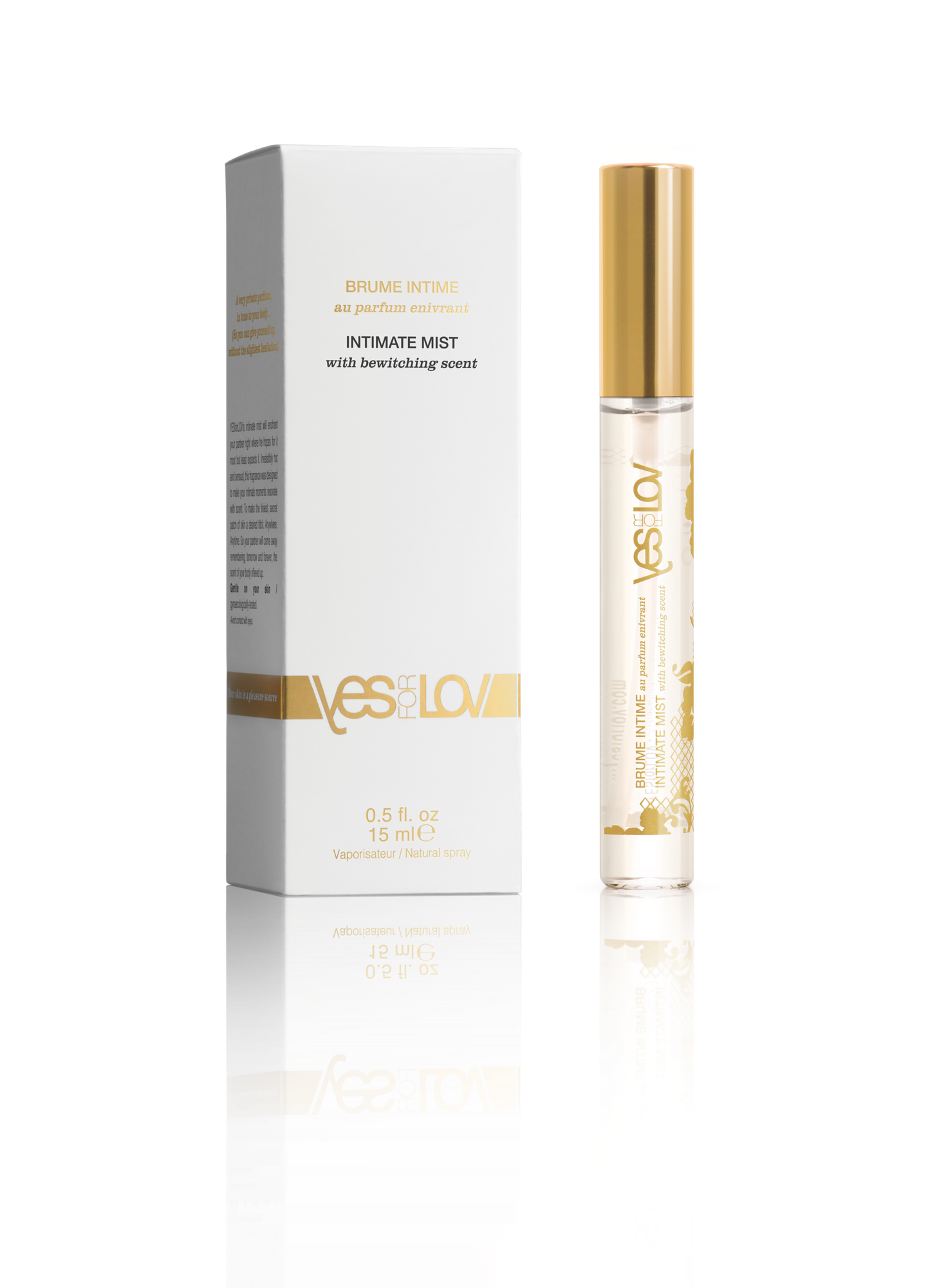 Премиальный парфюм для тела и интимной зоны YESforLOV Intimate Mist with a bewitching fragrance, без спирта, 15 мл