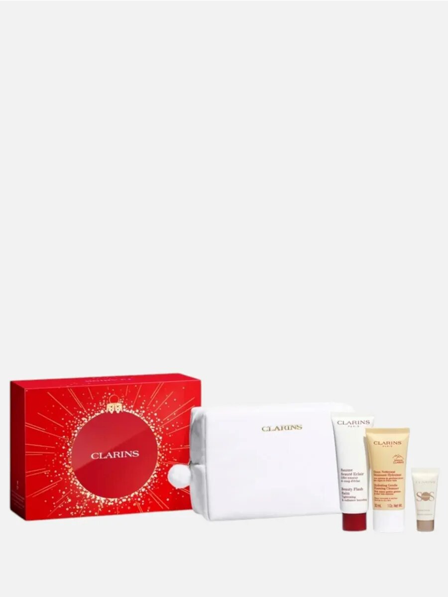 Набор в косметичке CLARINS beauty flash balm holiday, Адвент