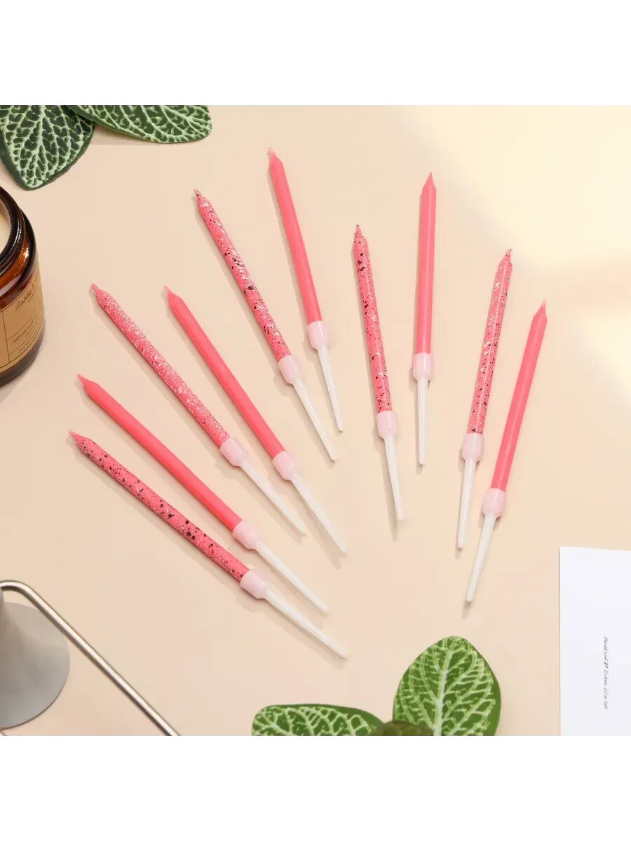 Свечи для торта вечеринка 10 шт