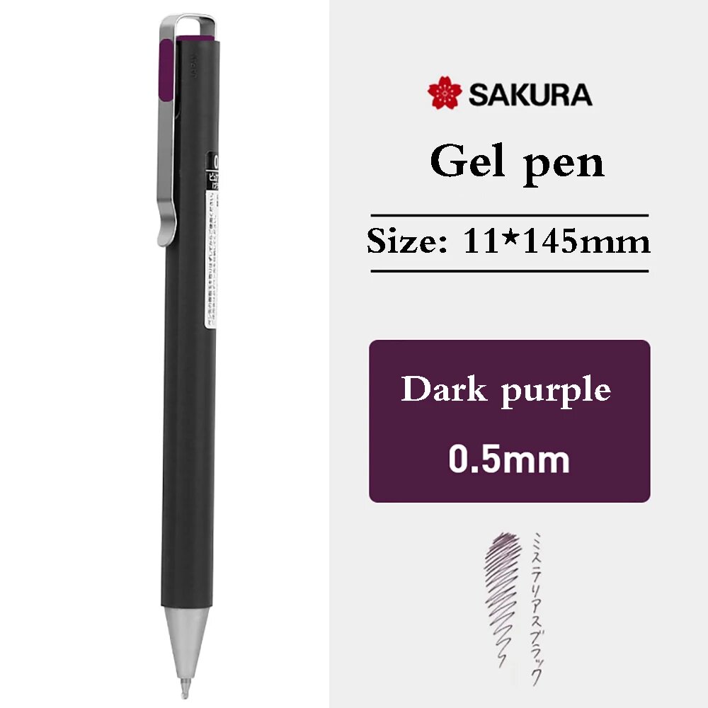 Гелевая ручка SAKURA Ballsign ID, фиолетовый, 0.5 мм
