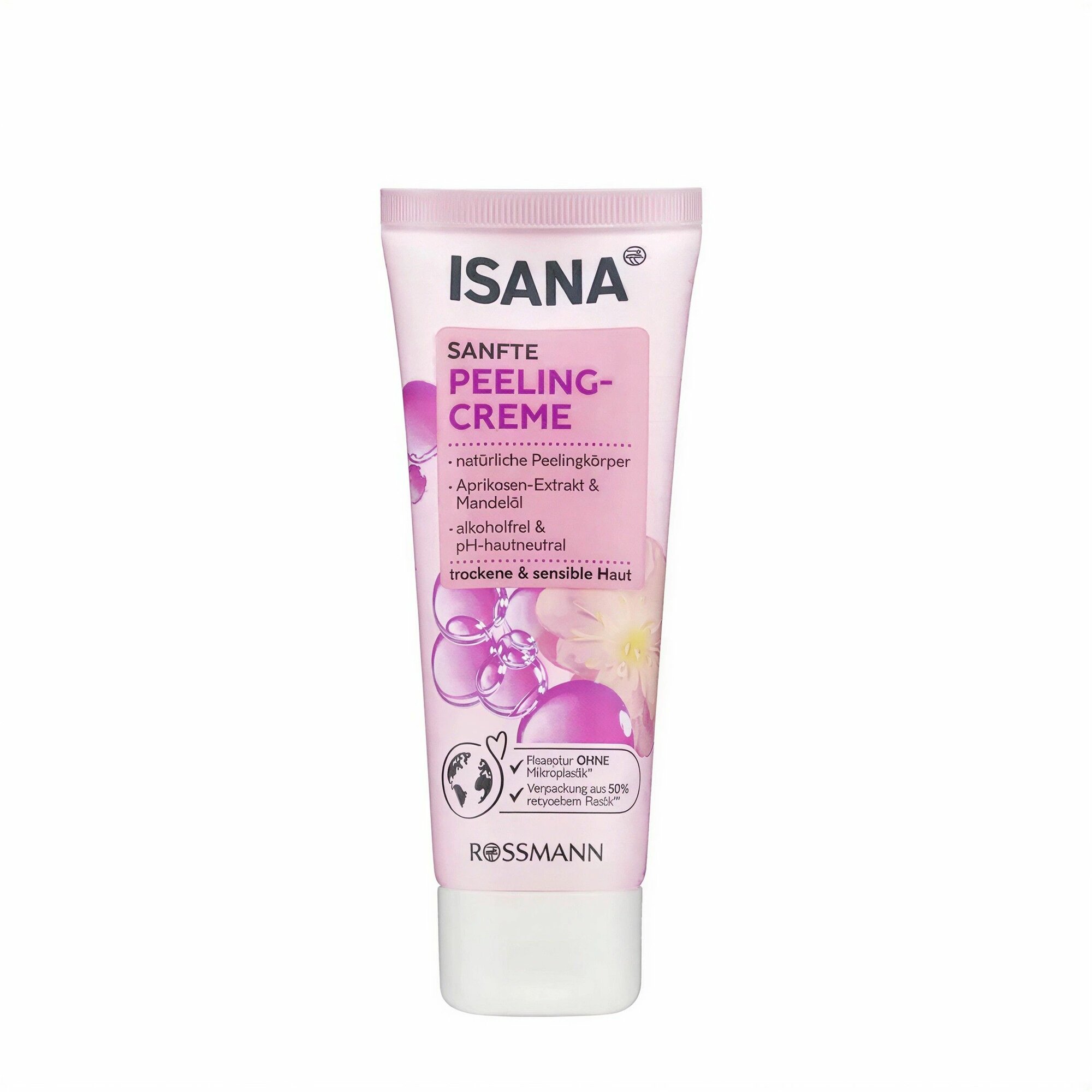 Пилинг-крем для лица ISANA - Sanfte Peelingcreme, 75мл, 1шт