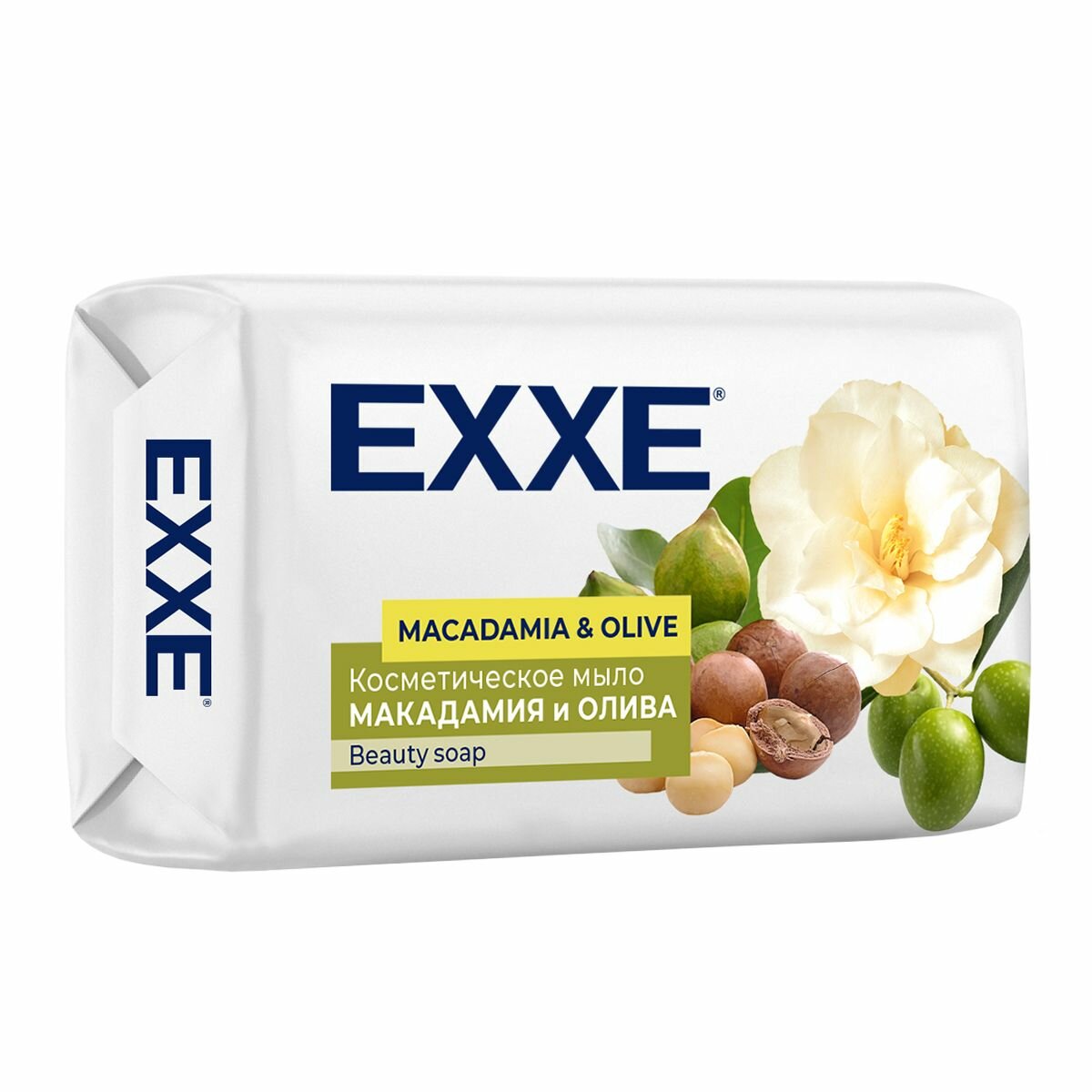 Мыло туалетное EXXE "Макадамия и олива", 90 г, картонная упаковка