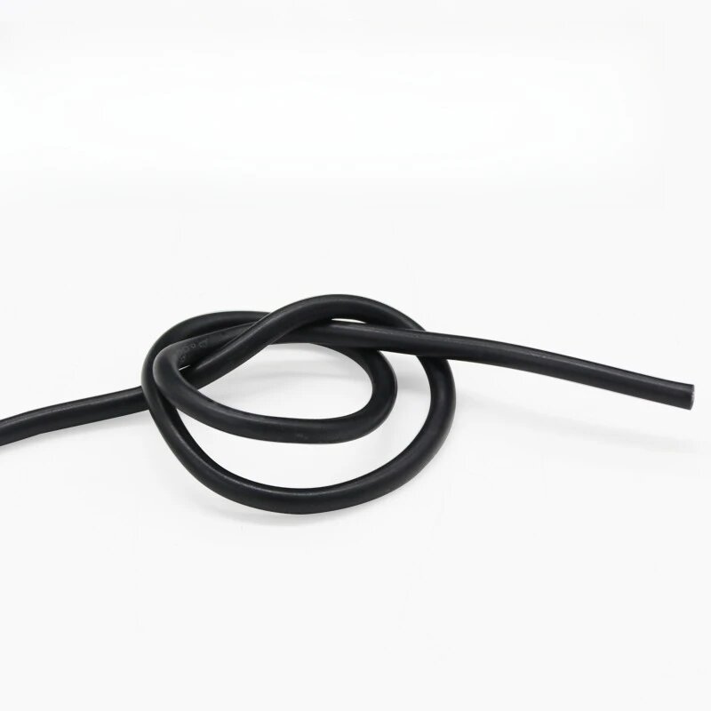 Термостойкий силиконовый кабель 30-16 AWG красный/черный/белый 1-50 м 24AWG, Black x 1m, 5 meters