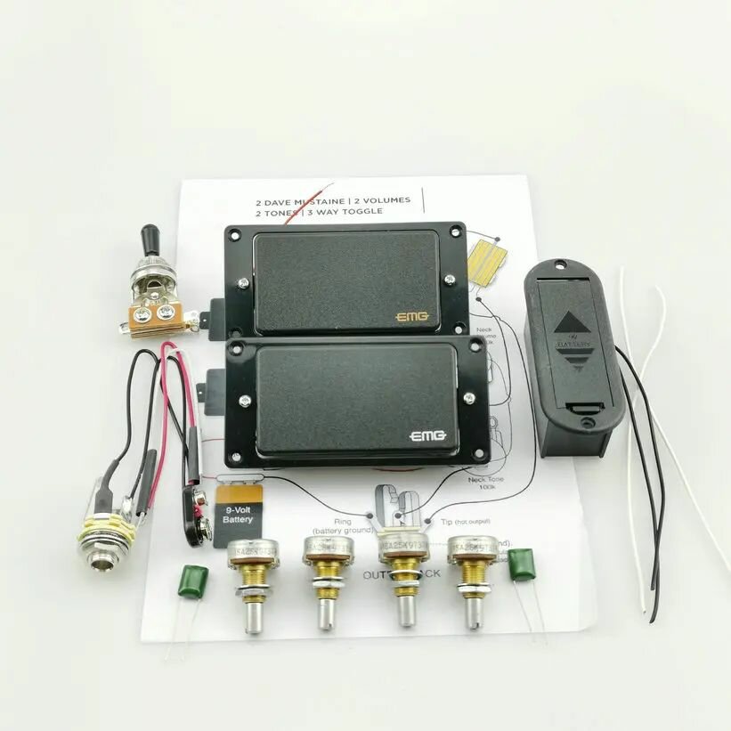 EMG Электрогитара активный двойной звукорежиссер Активный 9В питание от батареи