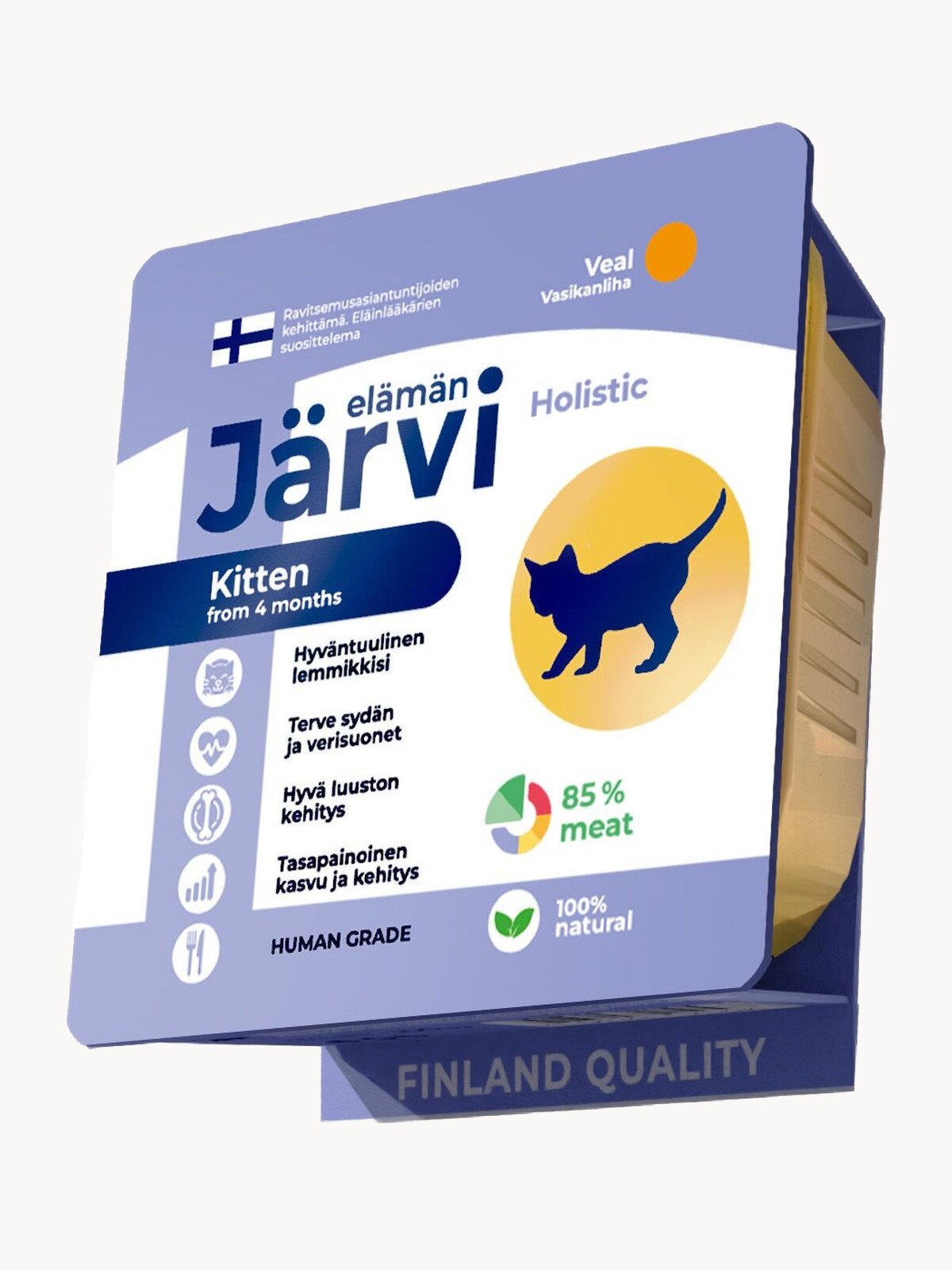 Влажный корм Jarvi мясной паштет для кошек с чувствительным пищеварением с индейкой, 100 г х 14 шт.