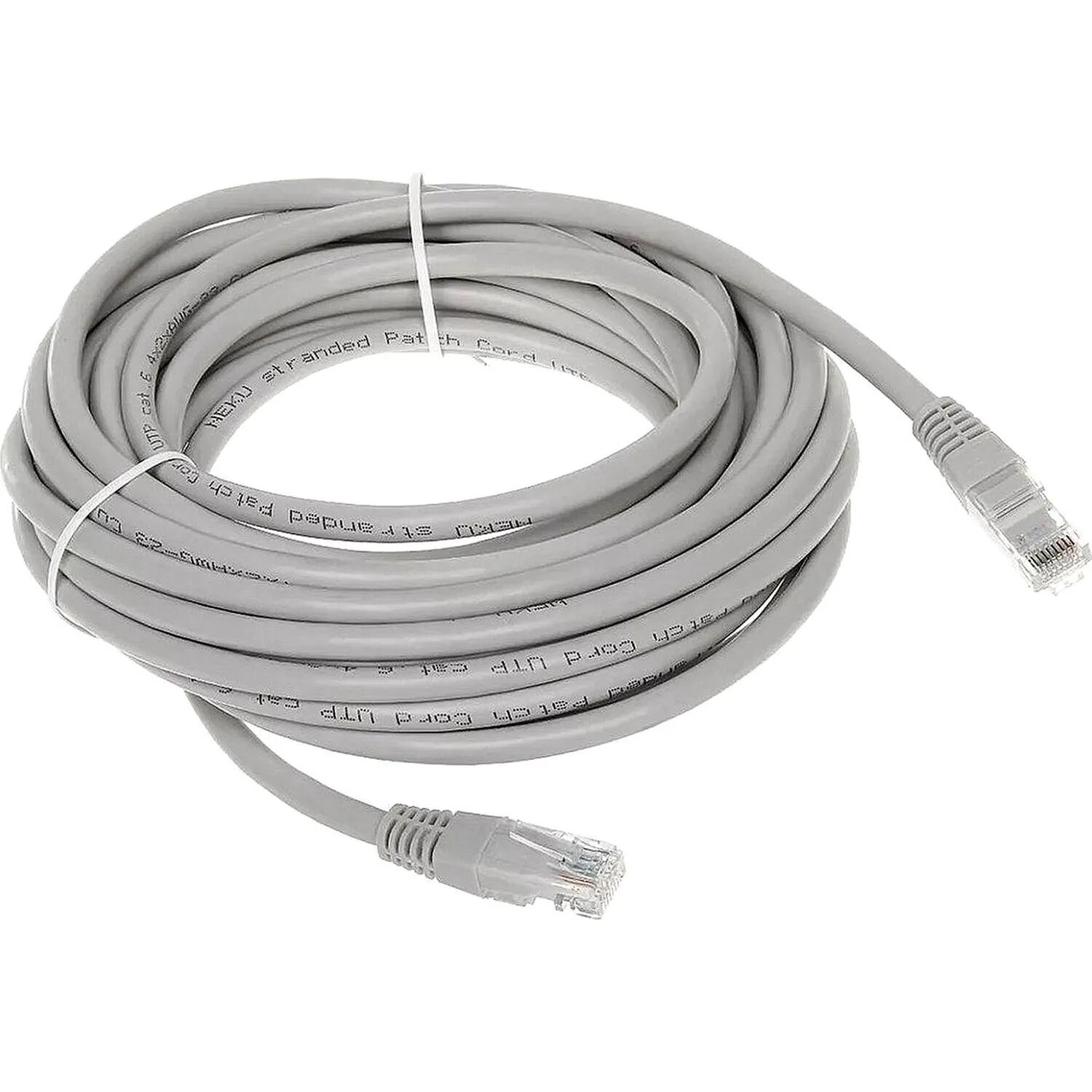 Патч-корд ExeGate UTP-RJ45-RJ45-5e-CU-20M-GY, 5e, 20м, серый 