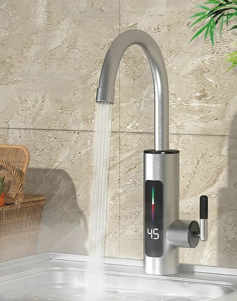 Смеситель для кухни, Водонагреватель, Кран нагреватель для горячей воды, Cмеситель с водонагревателем для дачи и дома.