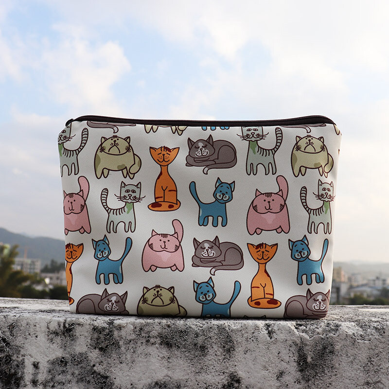 Miniso Милая косметичка в корейском стиле, портативная, вместительная, с рисунком студента, водоотталкивающая, для путешествий, хранения туалетных принадлежностей