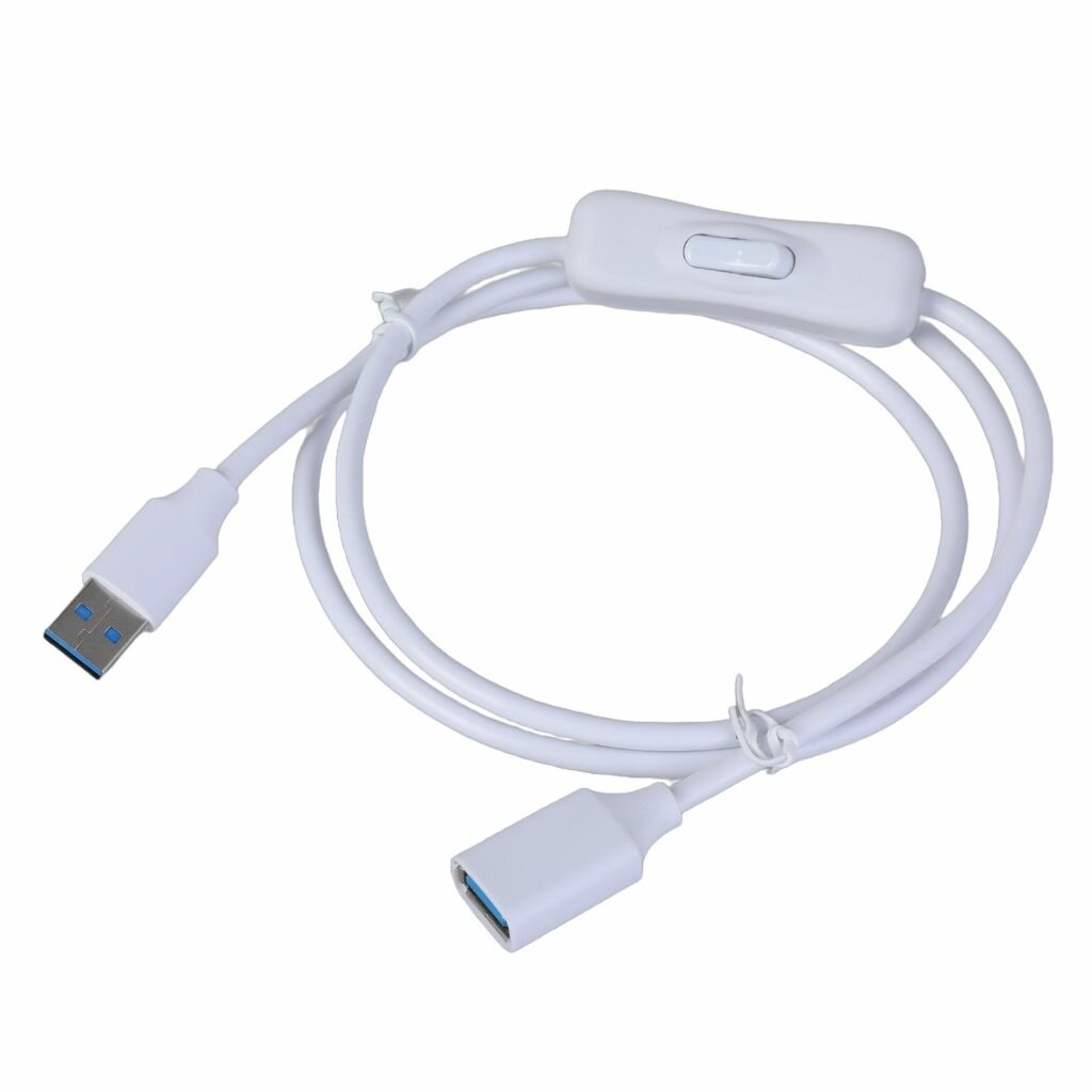 Белый удлинитель USB3.0 кабель для передачи данных с переключателем-1 м