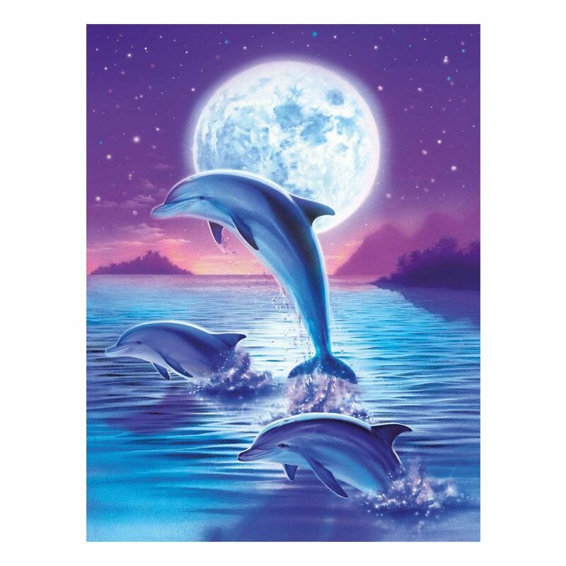 Вышивка крестом, набор для вышивания крестом, хлопок 11CT, размер центра 40x50cm, с инструкцией на русском языке, полная зашивка (без подрамников, без рамки)