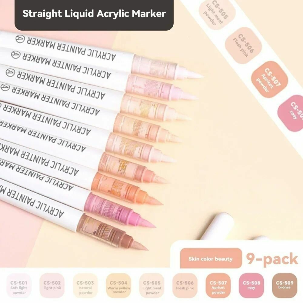 Набор маркеров для акриловой краски, художественные маркеры