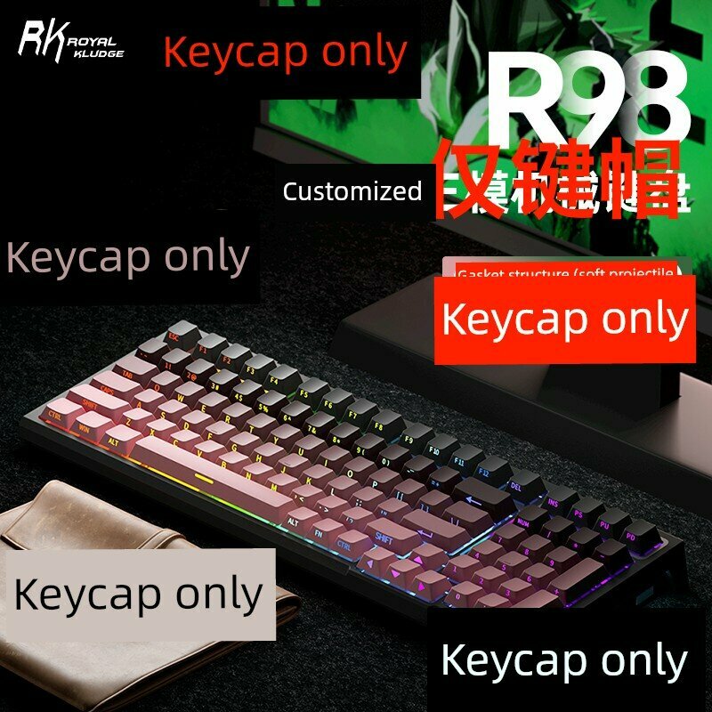Оригинальные кейкапы PBT для механических клавиатур RKS75/R75PRO/R98/H81/H87/S98 и других, только кейкапы R98