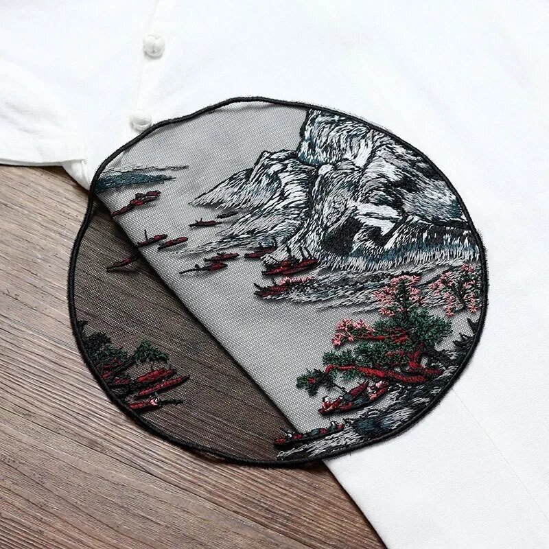 Вышитые нашивки в китайском стиле PGY HEHUOREN