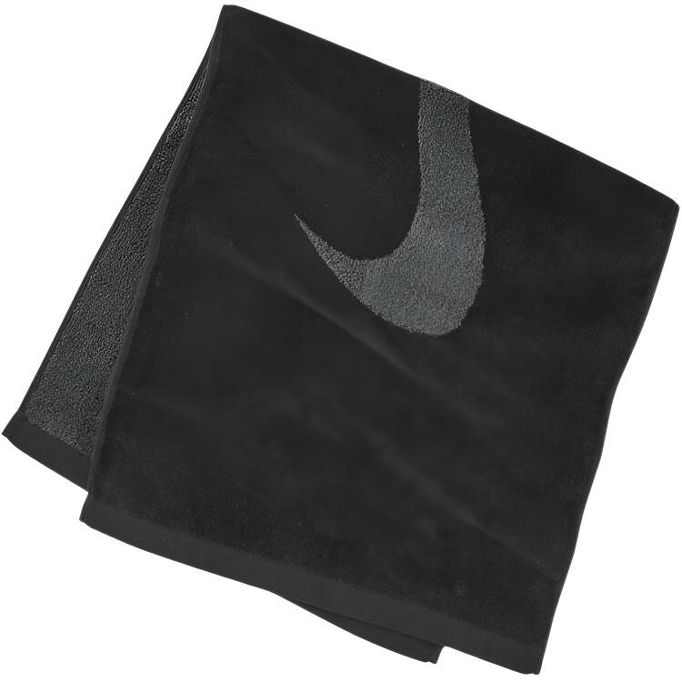 Полотенца унисекс Nike черные, 35*80 см, 80CM EU, 100% хлопок, высокая впитываемость