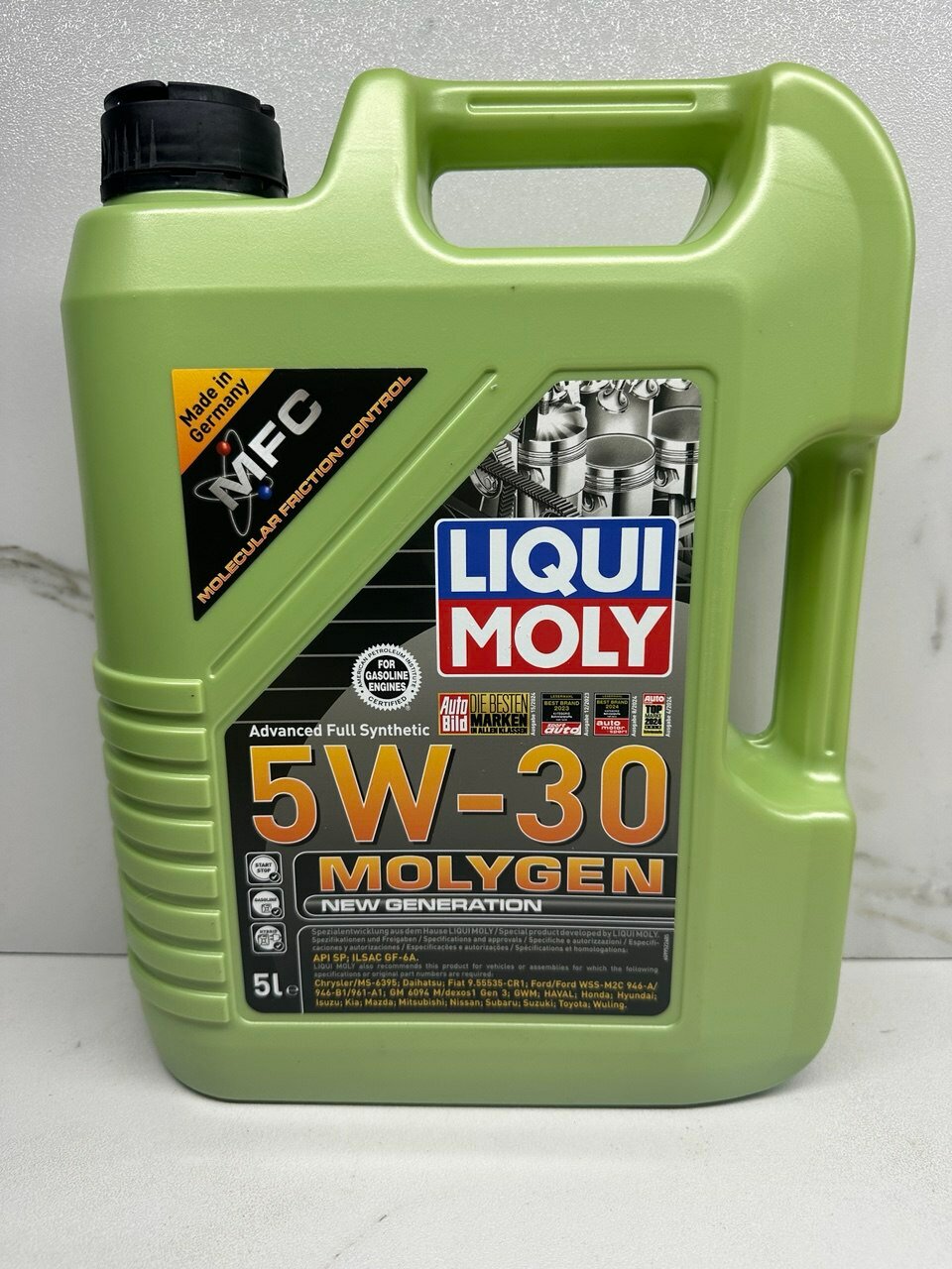 Синтетическое моторное масло LiquiMoly НС Molygen 5W-30 API SP GF-6A (5л) 9952