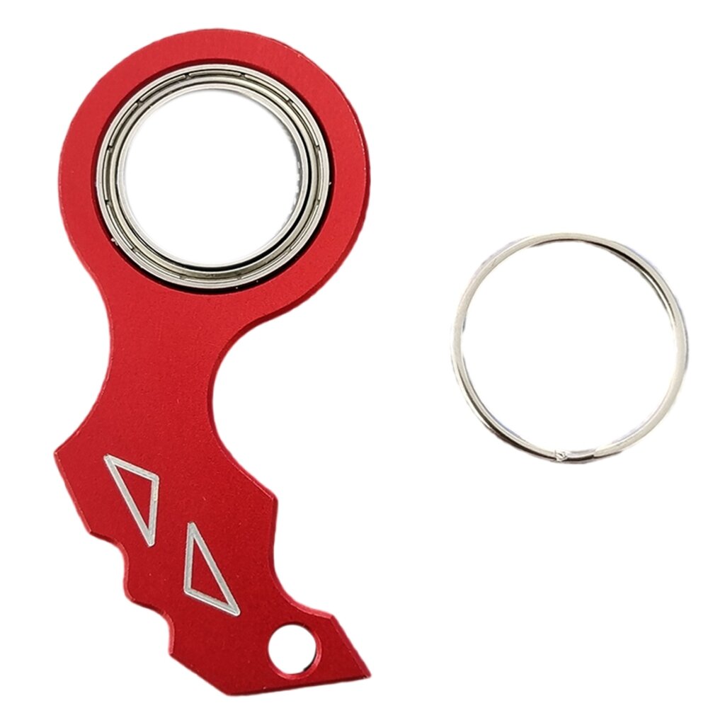 Удобный Металлический Брелок-Спиннер Расслабляющая Игрушка-Непоседа для Взрослых Подростков Удобный Органайзер Для Ключей с Функциями Снятия Стресса