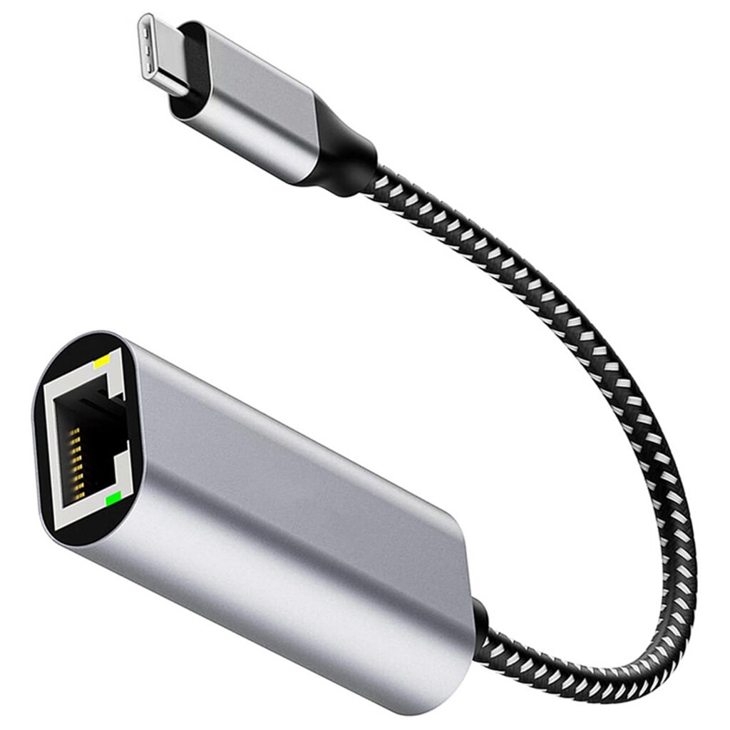 Сетевой адаптер Type C к RJ45 USB C к RJ45 с поддержкой Ethernet Сетевой адаптер Гигабитный конвертер ключей для ПК