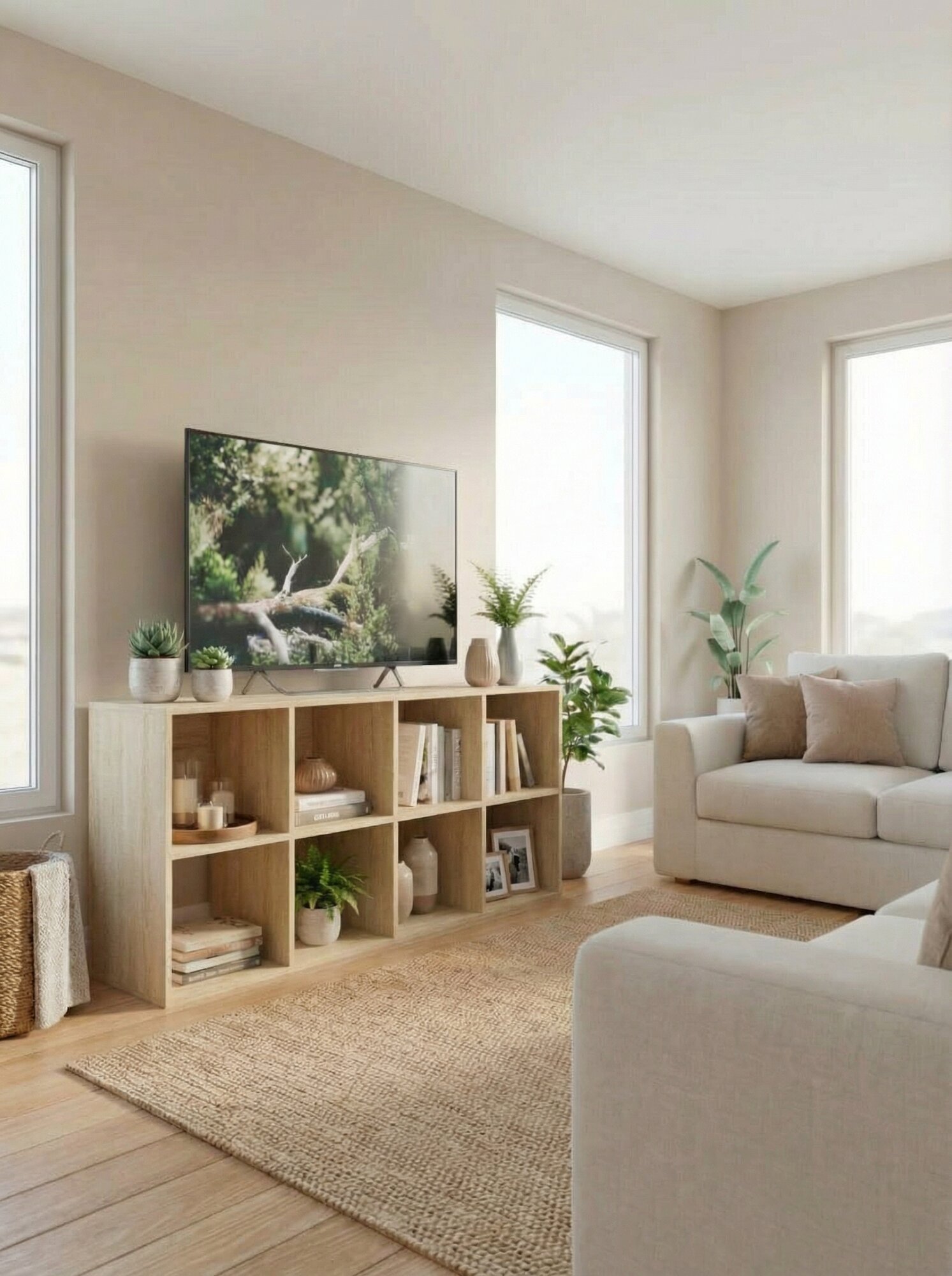 Стеллаж Фант-Мебель, ЛДСП, модульный, 8 секций, 70.6х28х139.6 см