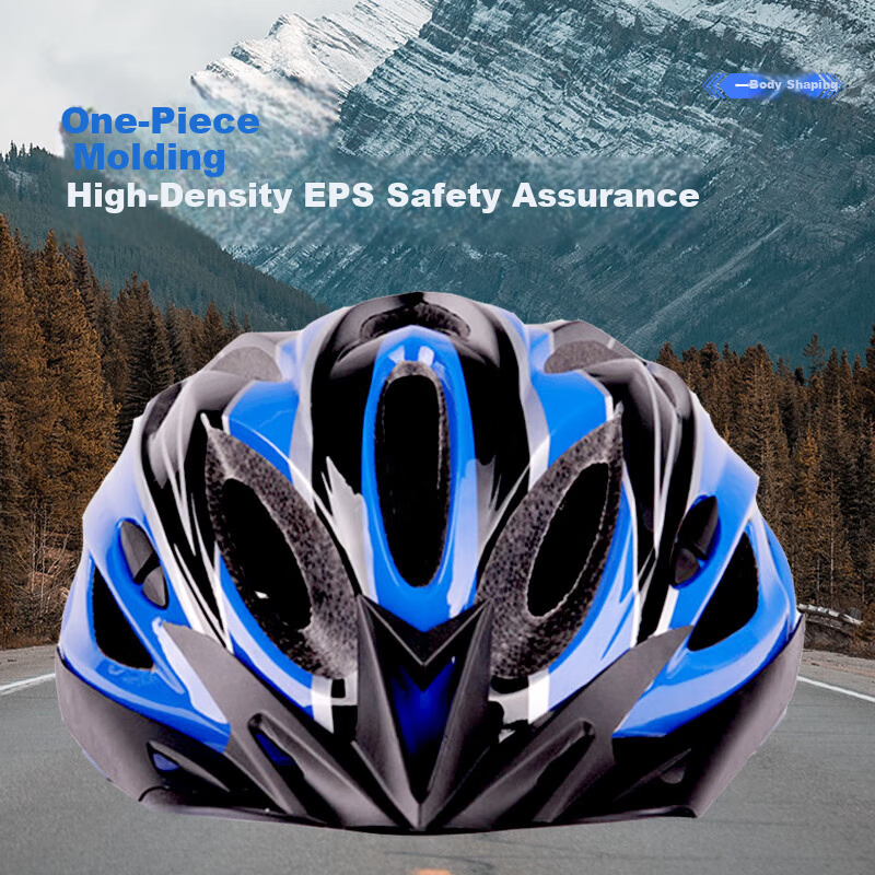 Adandyish Electric Mountain Bike Helmet for Men and Women, Mountain Road Bike Helmet Cycling Helmet Equipment Blue Black