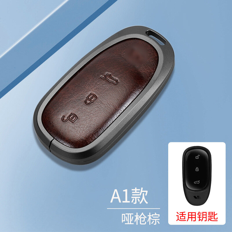 Брелок для ключей AUTOSITTER Ideal One Key Case L9 MAX, кожаный, с застежкой-ракушкой