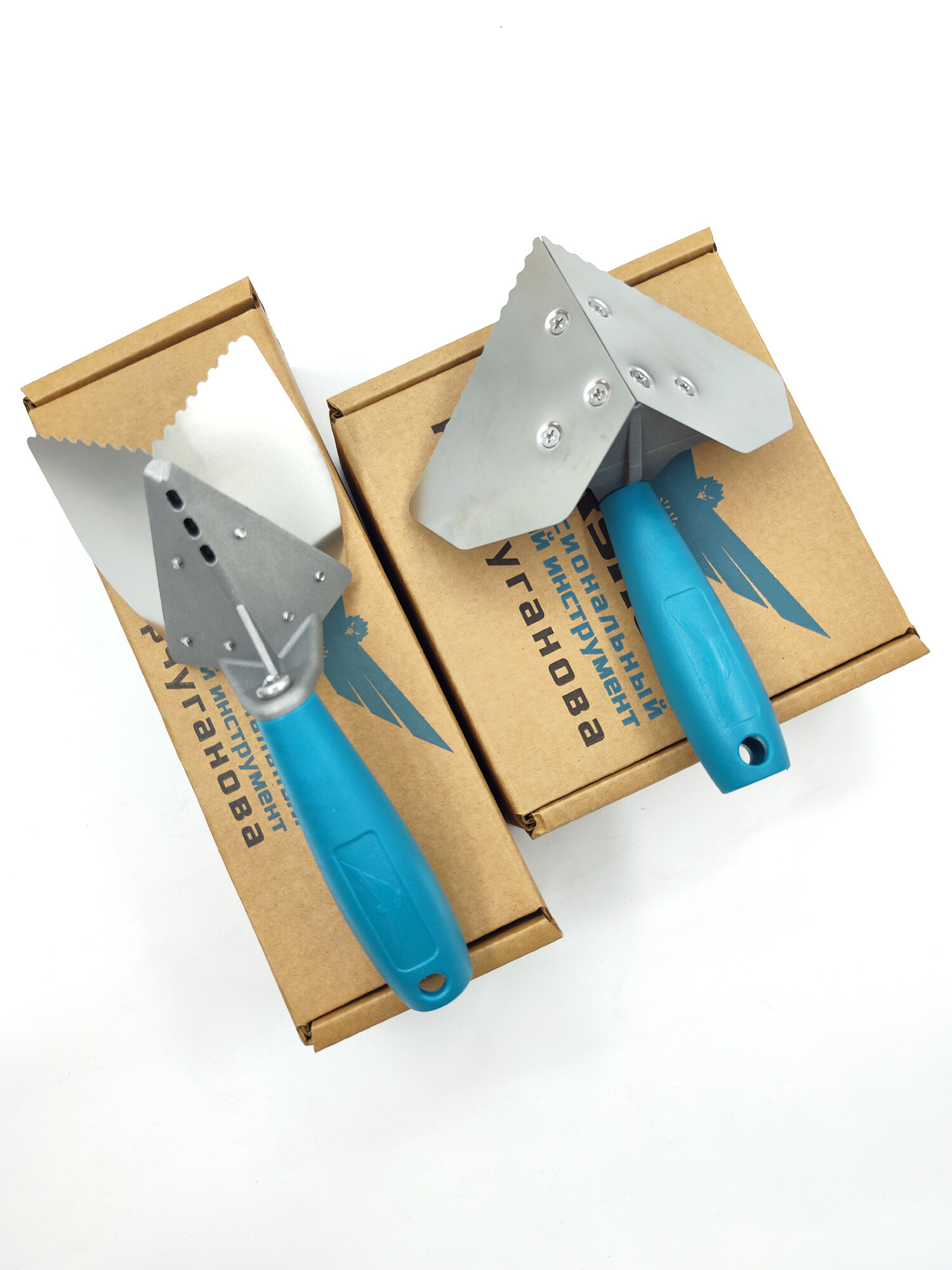 Набор зубчатых шпателей Корчуганова Korshun внутренний+наружный (2шт)