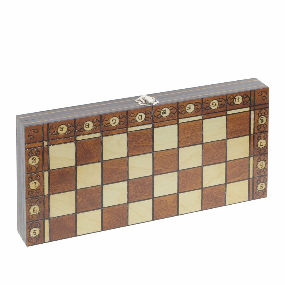Игра настольная 3в1 (нарды, шахматы, шашки), 34х4х17 см KSM-818513