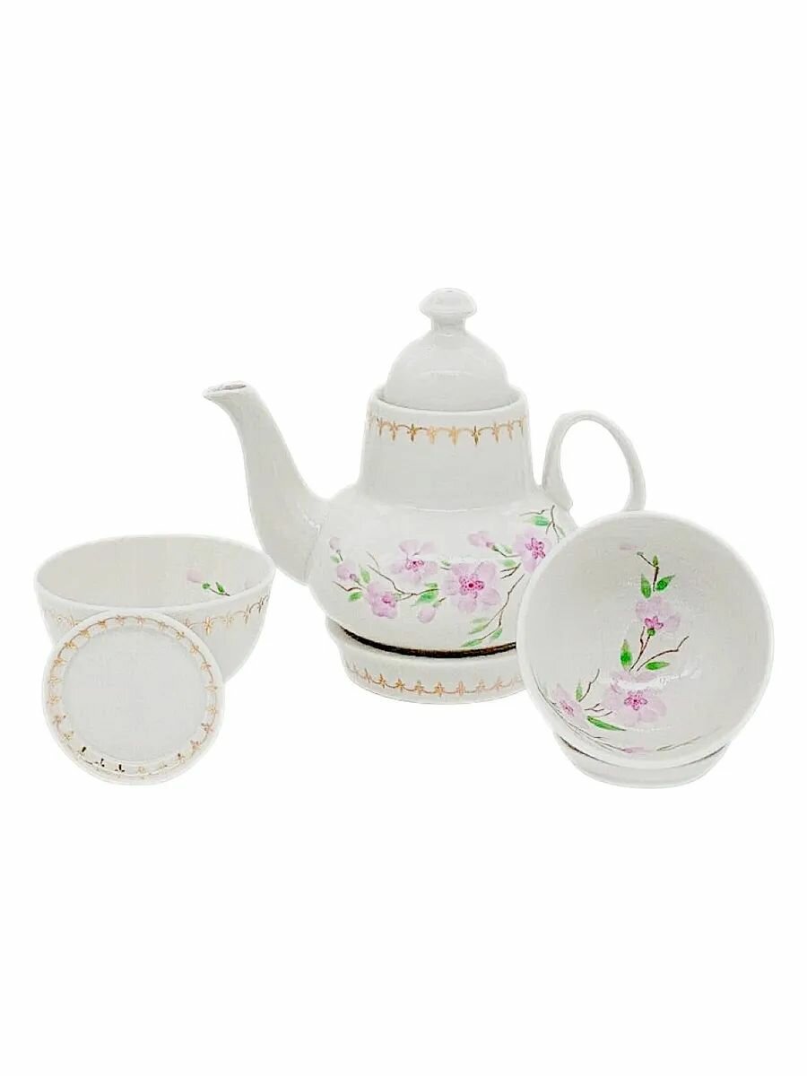 Чайный набор "Соло" рисунок "Яблоневый цвет" на 2 персоны