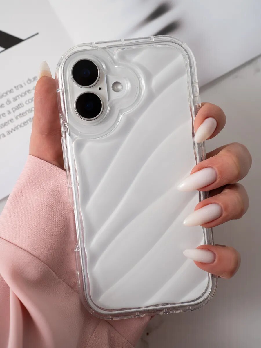 Чехол О'Кейси, для iPhone 16, защита камеры, прозрачный, легкий, стильный