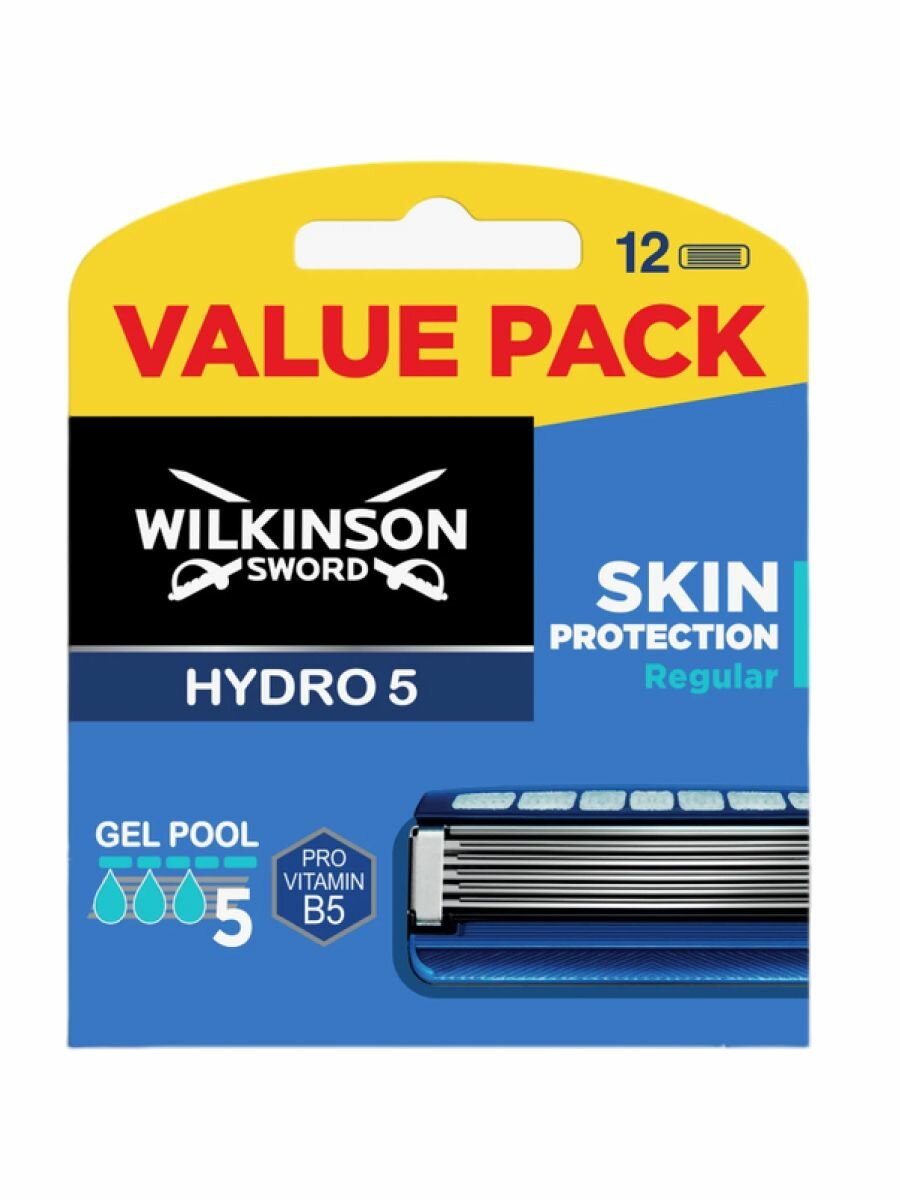 Сменные кассеты Hydro 5 Skin Protection Regular 12 шт.