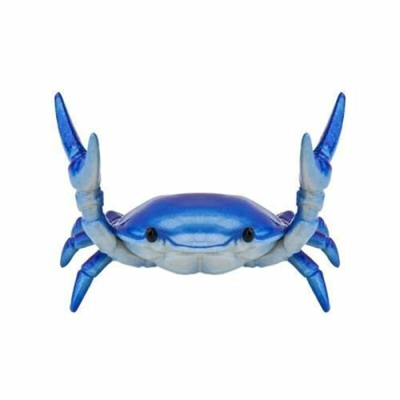 Креативный держатель для ручек "Краб", синий, функциональный, оригинальный