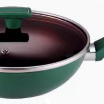 Керамическая сковорода с антипригарным покрытием Графеновый вок с плоским дном Бытовая сковорода для тушения без покрытия Универсальная плита