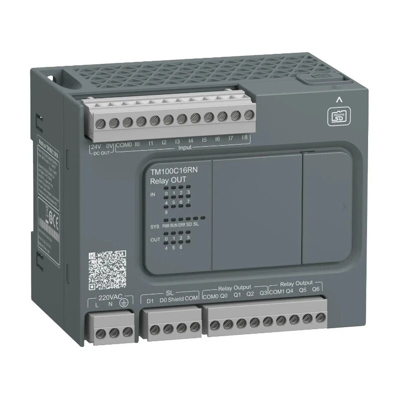 Программируемый логический контроллер TM100C, Цвет: TM100C16RN