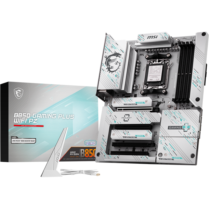 MSI B850 GAMING PLUS WIFI PZ (RTL) AM5 4xPCI-E DP 5GbLAN+WiFi+BT SATA ATX 4DDR5